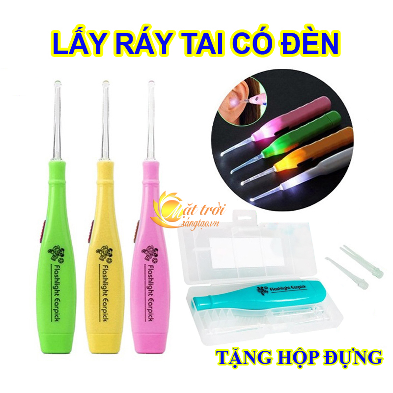 Lấy ráy tai có đèn chiếu sáng đa năng (tặng hộp đựng)