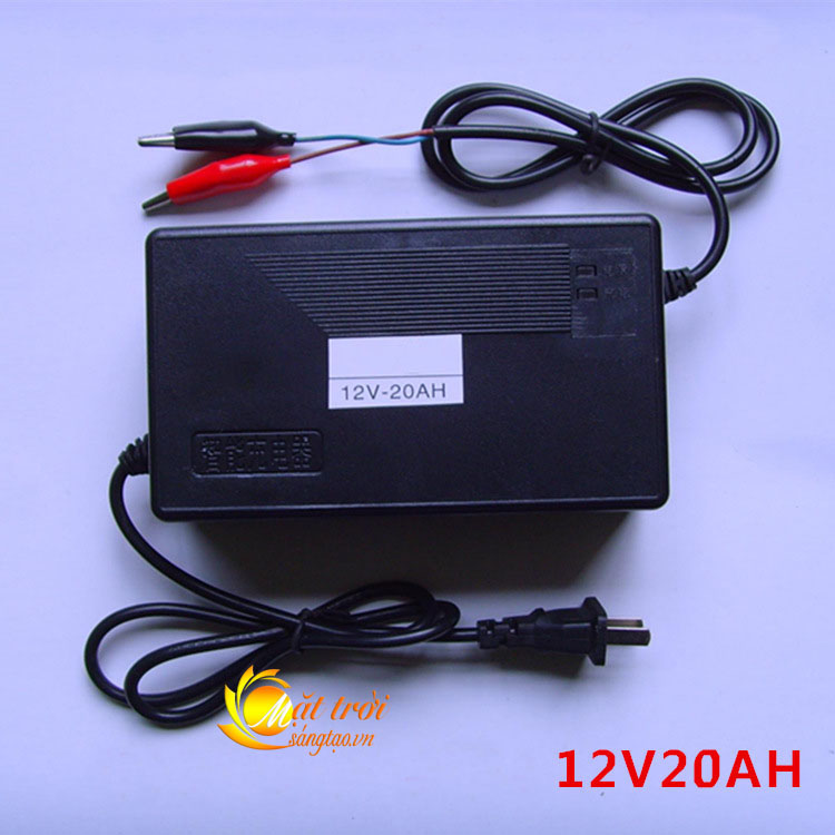 Nguồn 12VDC-20AH đầu kẹp cá sấu