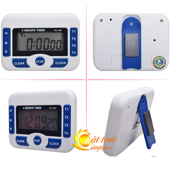 Đồng hồ bấm giờ đếm ngược điện tử 4in1 PS-360