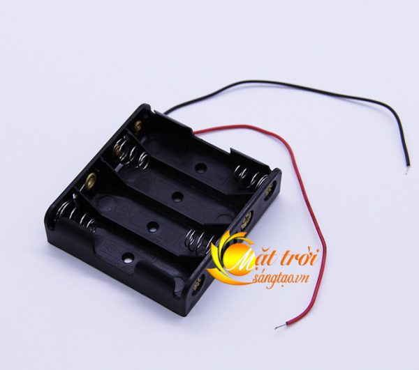 Hộp kết nối 4 pin tiểu AA 1.5V ra 6V