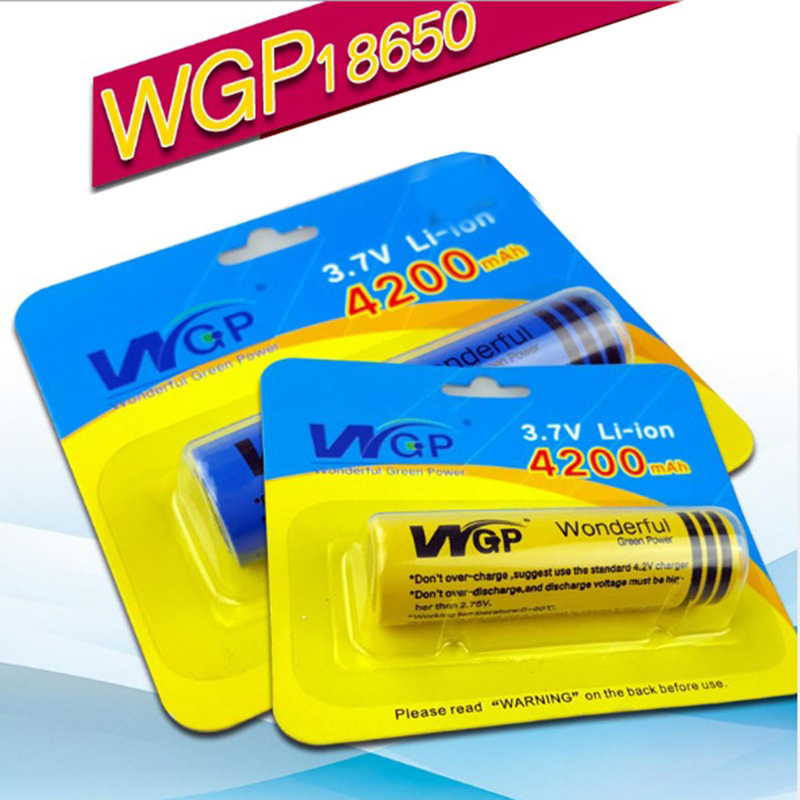Pin sạc 3.7V 18650 Li-ion 4200mAh cao cấp chính hãng WGP